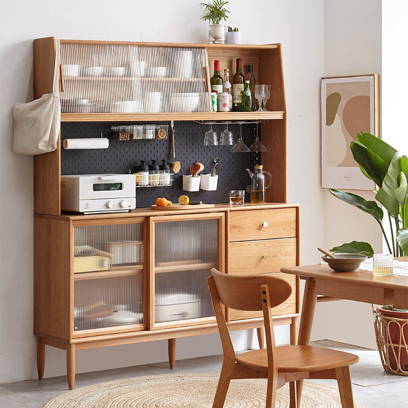 Keedy FAS-Graded Solid Cherry Wood 125cm Multifunctional Sideboard Buf